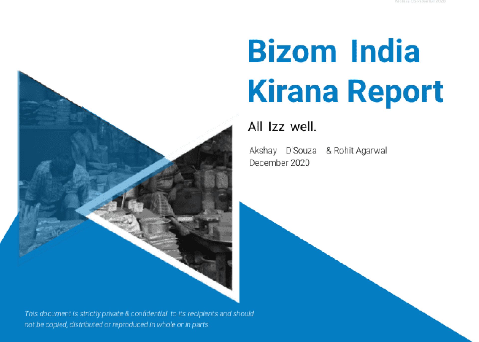 Bizom India Kirana Report (Dec 2020) | Bizom