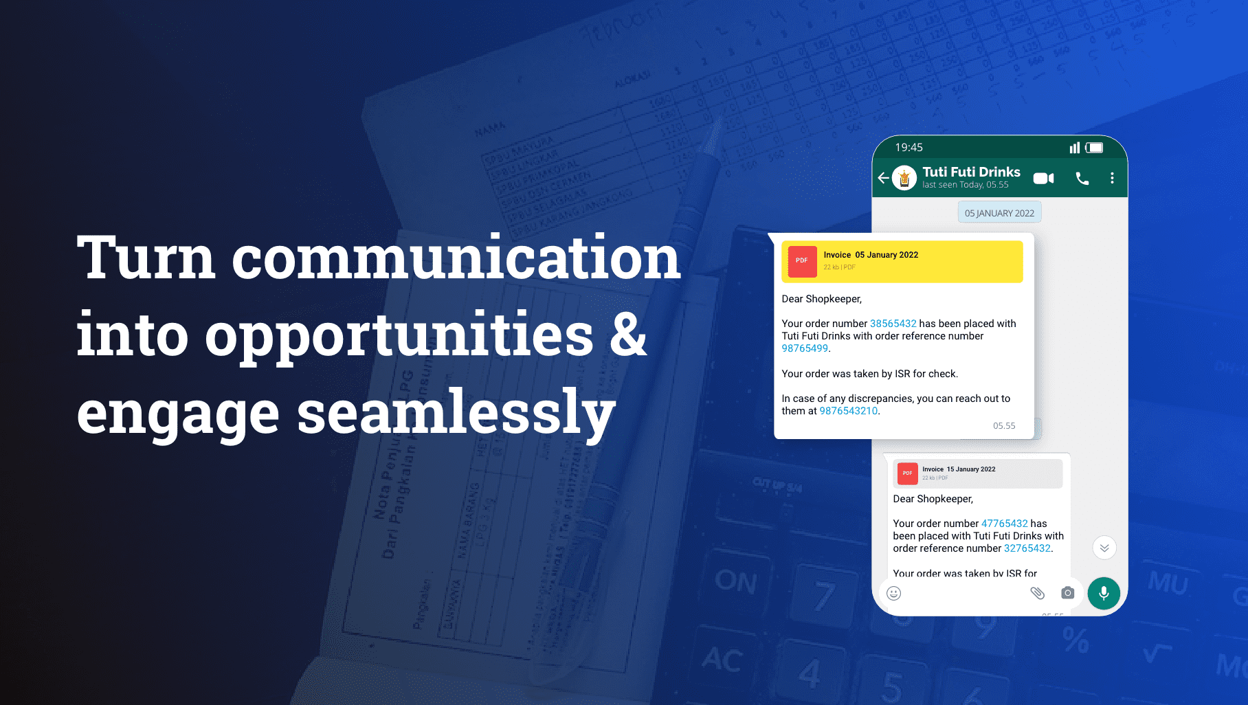 WhatsApp for B2B business | Engage with sellers | Bizom